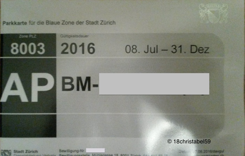 Parken in Zürich und seine Tücken – Eindrücke aus der Ferne